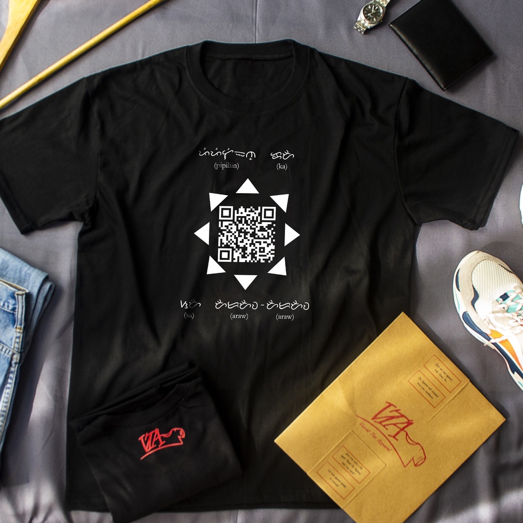 Personalized QR Code Statement Shirt Unisex (Araw-Araw) | Shopee ...