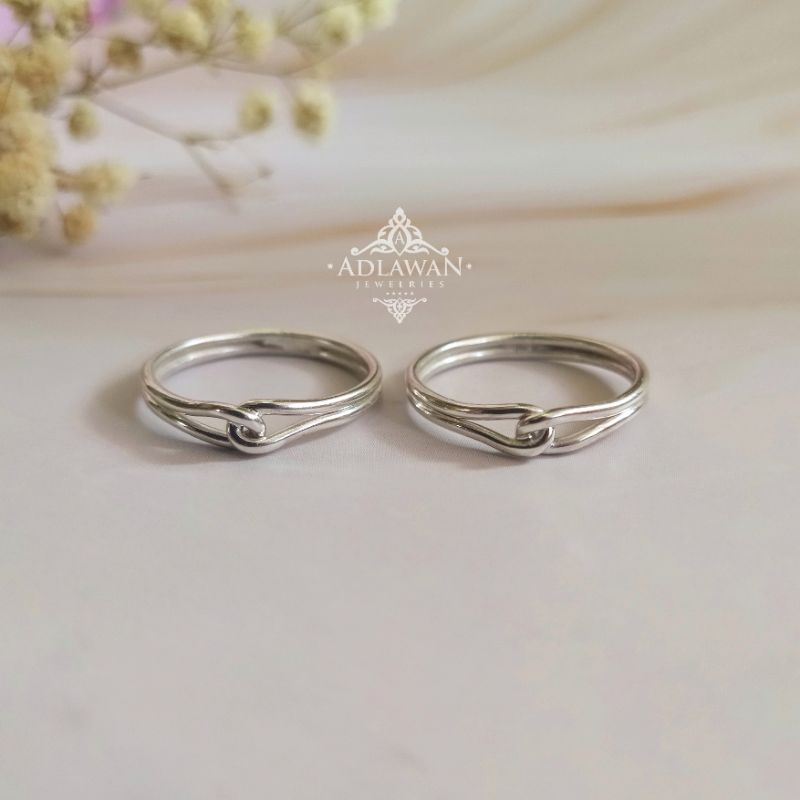 Promise infinity knot rings + couple + S925 | Shopee Philippines