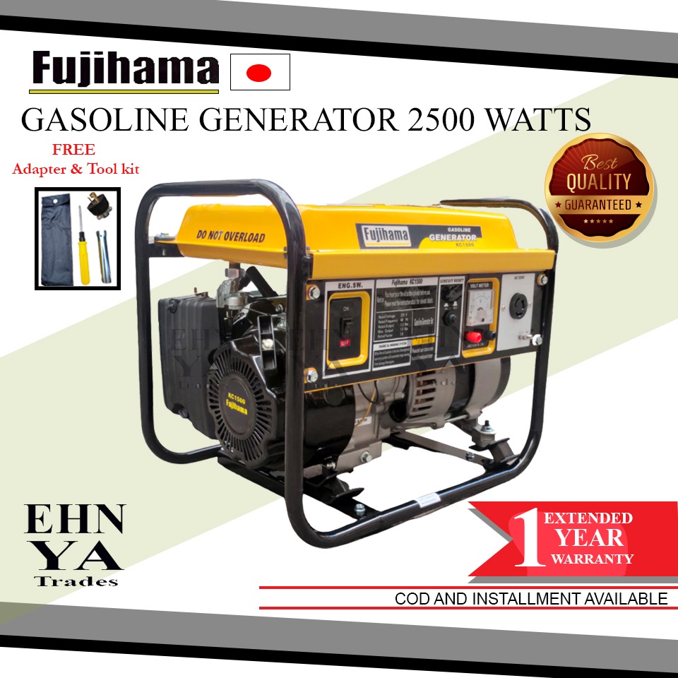 Fujihama Gasoline Generator 2500 Watts | Shopee Philippines