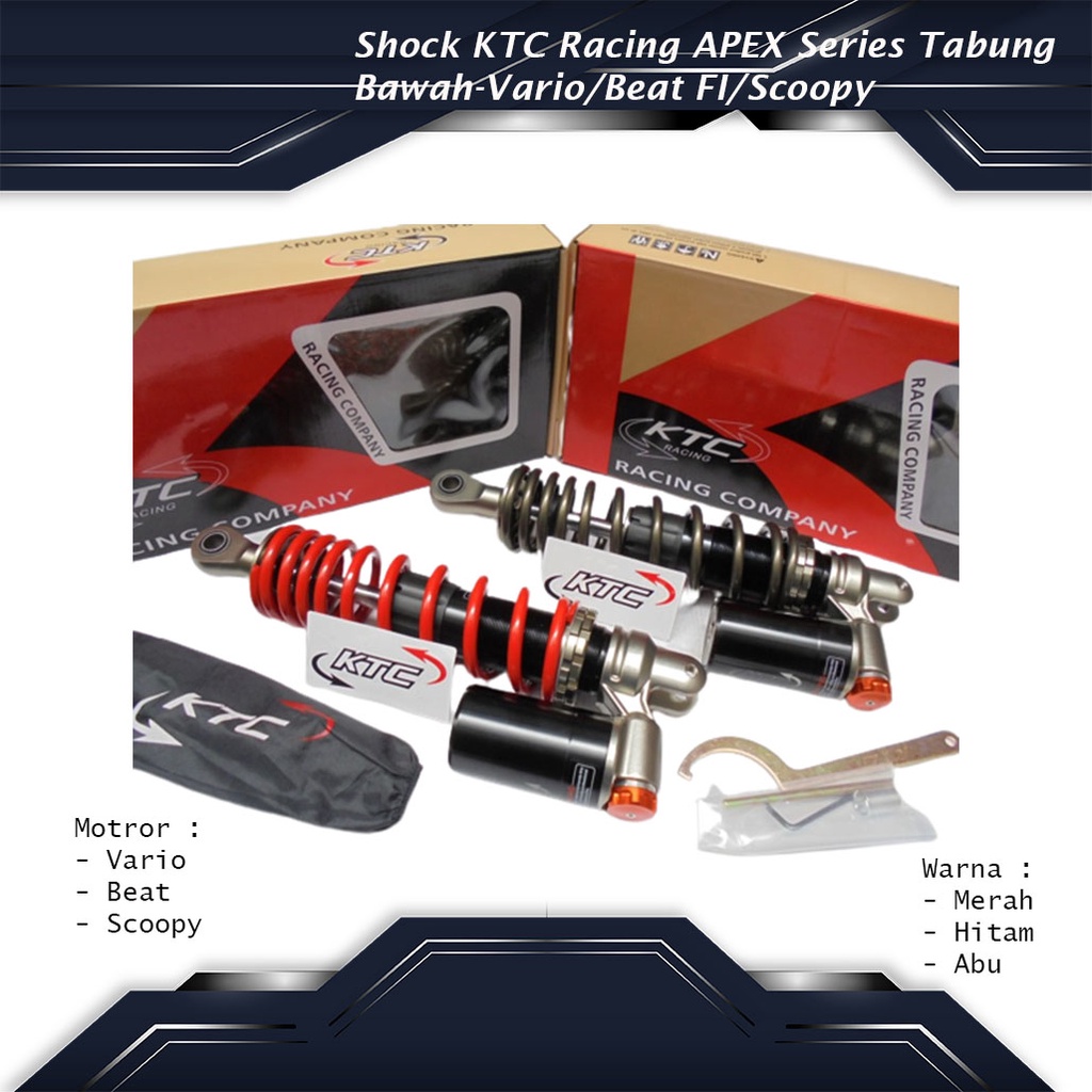 Ktc Racing APEX Series Shock Lower Tube-Vario/Beat FI/Scoopy | Shopee ...