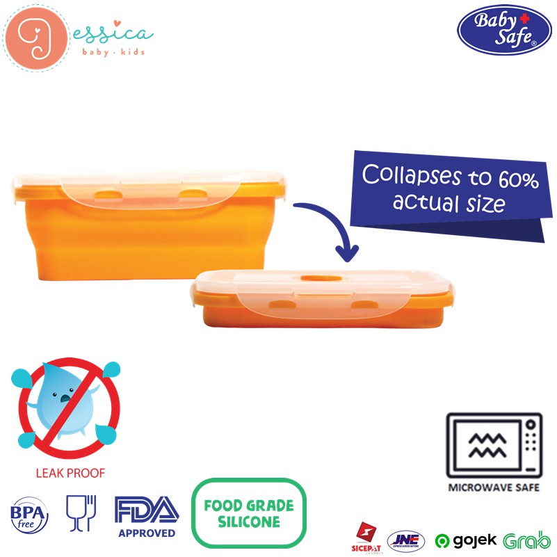 Baby Safe Collapsible Food Container SC 002 - 540ml | Shopee Philippines