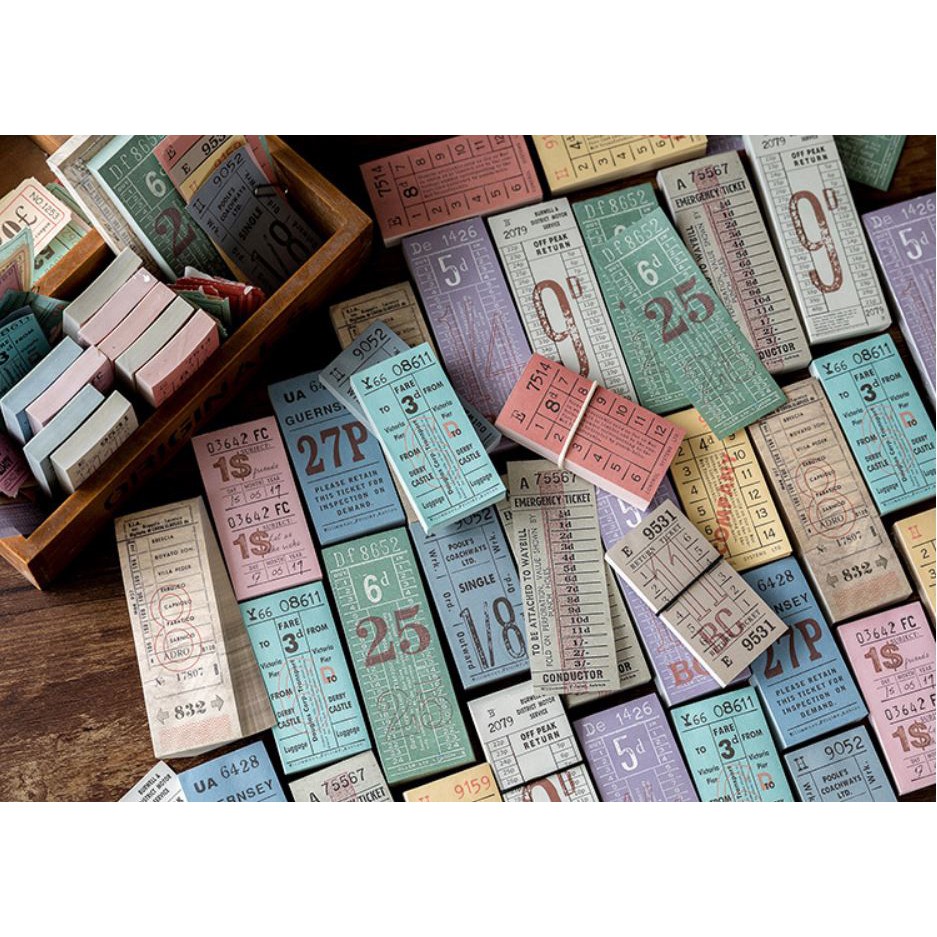 Vintage Bus/Train Tickets Paper Pads Mo Card | Shopee Philippines