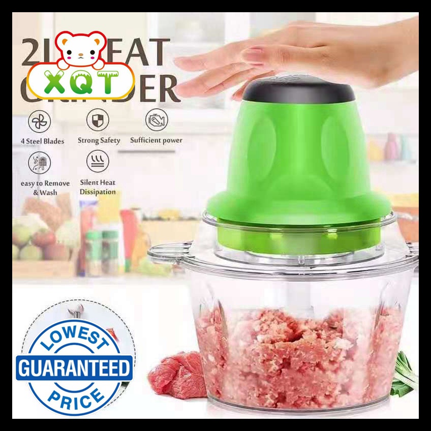2L Electric Kitchen Chopper Shredder Food Chopper Meat Grinder ...