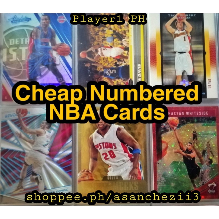 Numbered NBA Cards (Part 1)(Check Variations)(Rare/Limited Prints ...