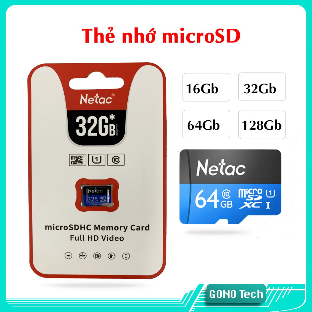 Netac P500 Micro SD Memory Card 64Gb 32Gb UHS-1 Class 10 standard U1 U3 ...