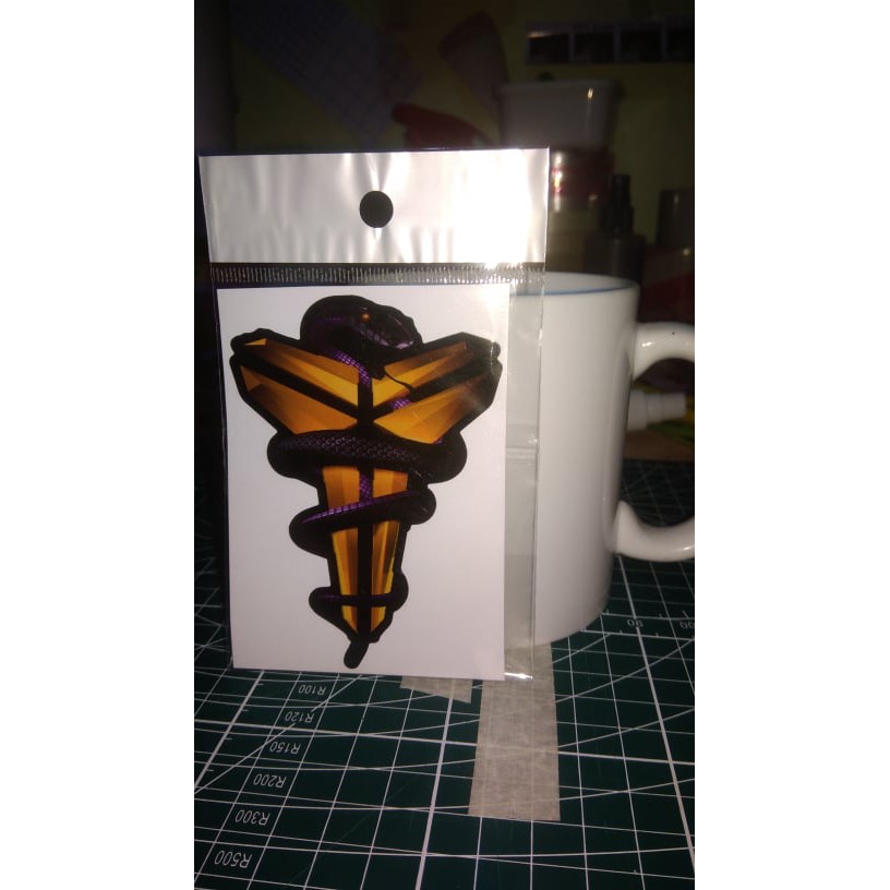 Kobe bryant black mamba decals sticker for motorcycle regular size ...