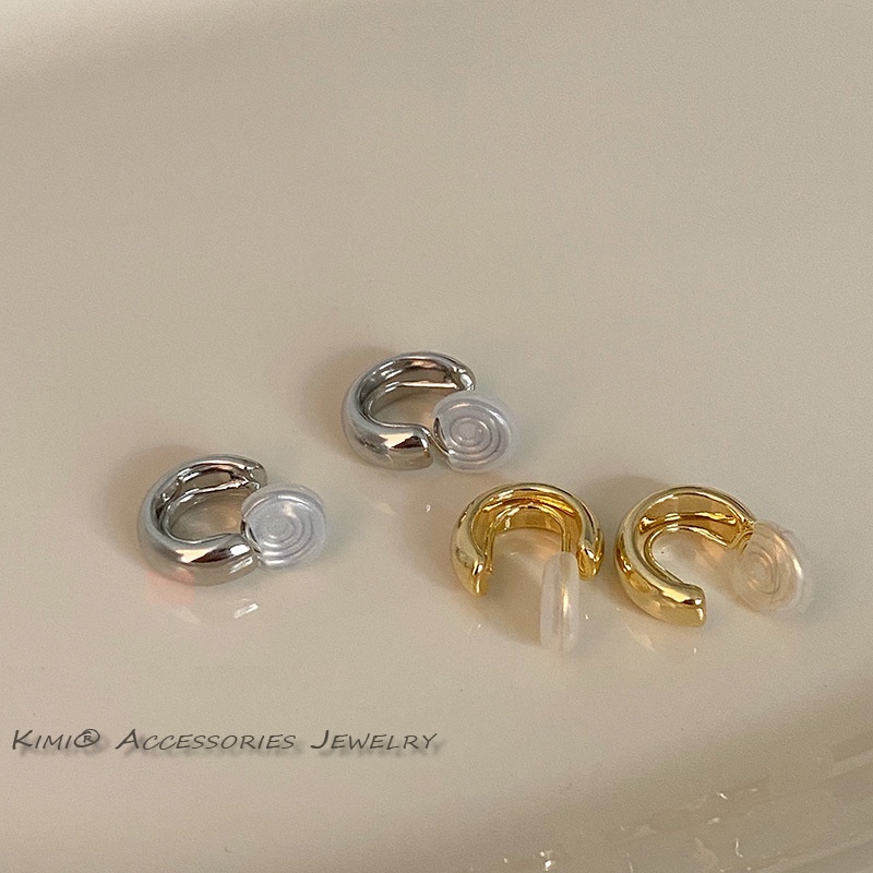 Ear Cuff Clip on Earrings 14k Gold Hoop Non Piercing Earrings Set ...