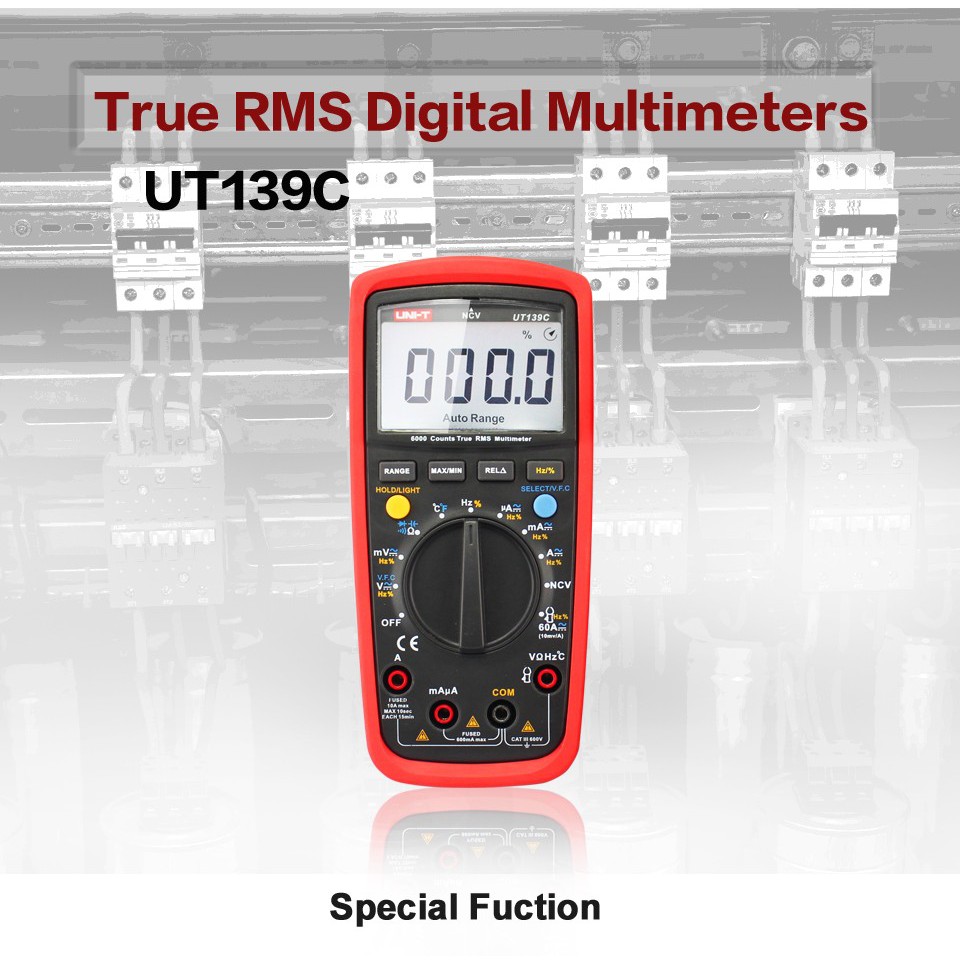 UNI-T UT139C Digital Multimeter Auto Range True RMS Meter | Shopee Philippines