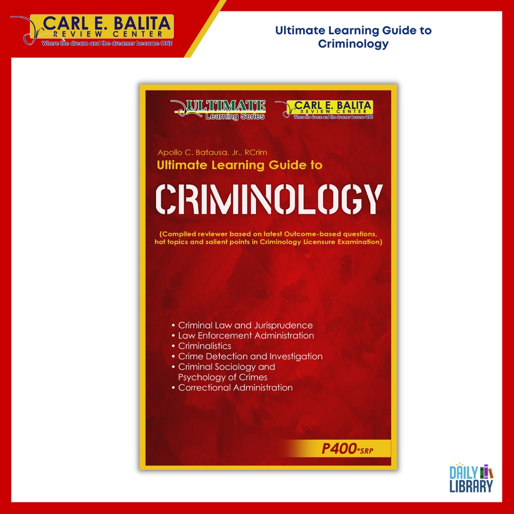 CBRC Criminology Reviewer (CLE) Learning Guide | Shopee Philippines