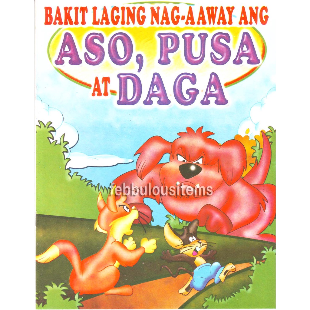 Story Book / Coloring Book Tagalog English ( Bakit laging nag - aaway ...