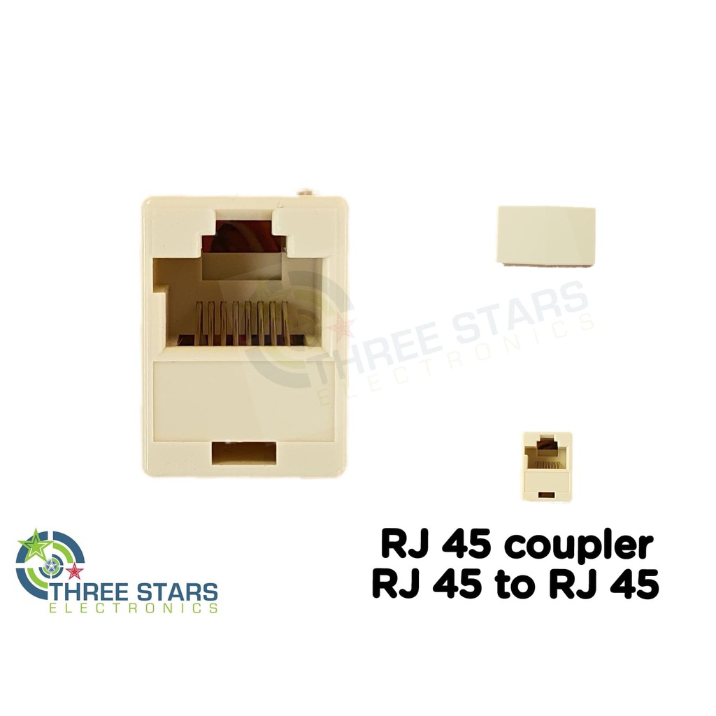 RJ45 Female to Female Inline Coupler Coupling Joiner Connector | Shopee ...