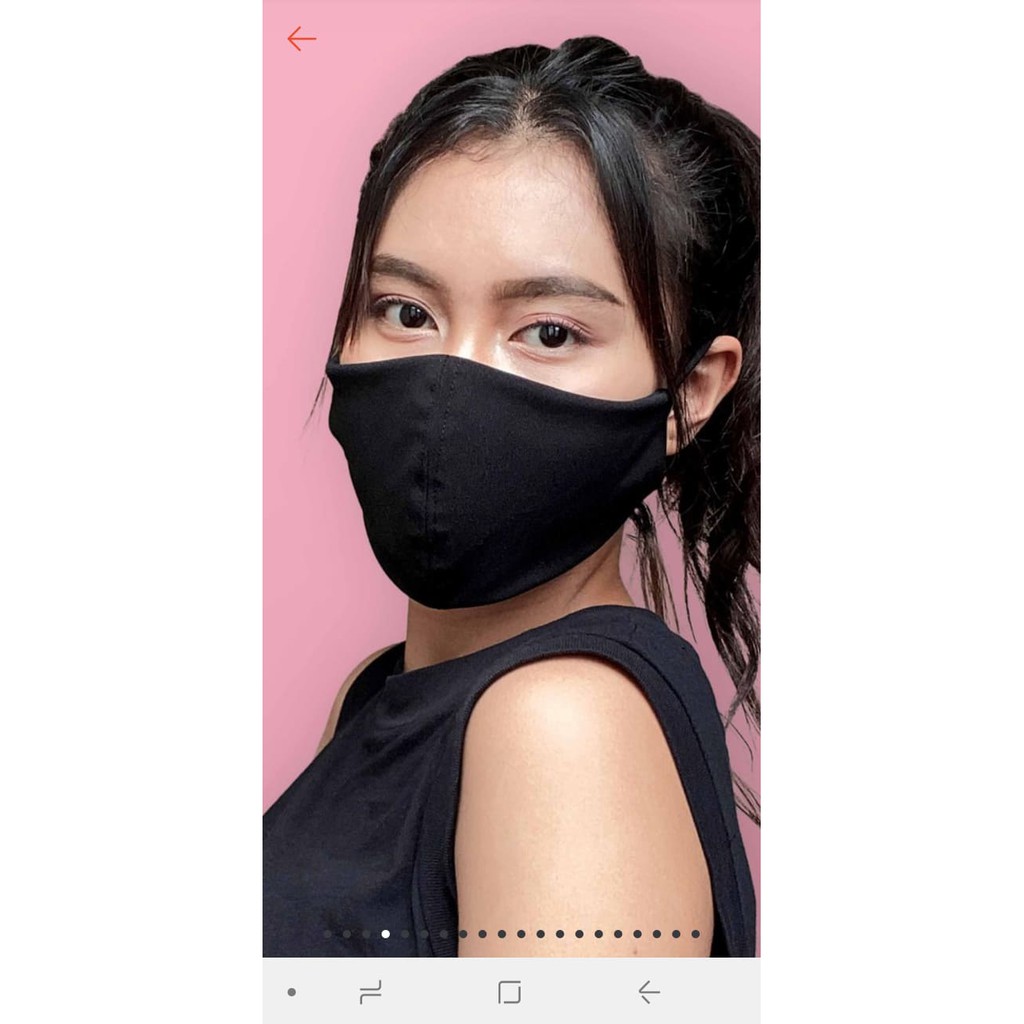 FACEMASK NEOPRENE FABRIC with FILTER INSERT WASHABLE AND REUSABLE ...