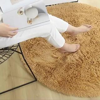 HHG Fluffy Wool Rug Living Room Carpets Faux Fur Round Mat Kids Room ...
