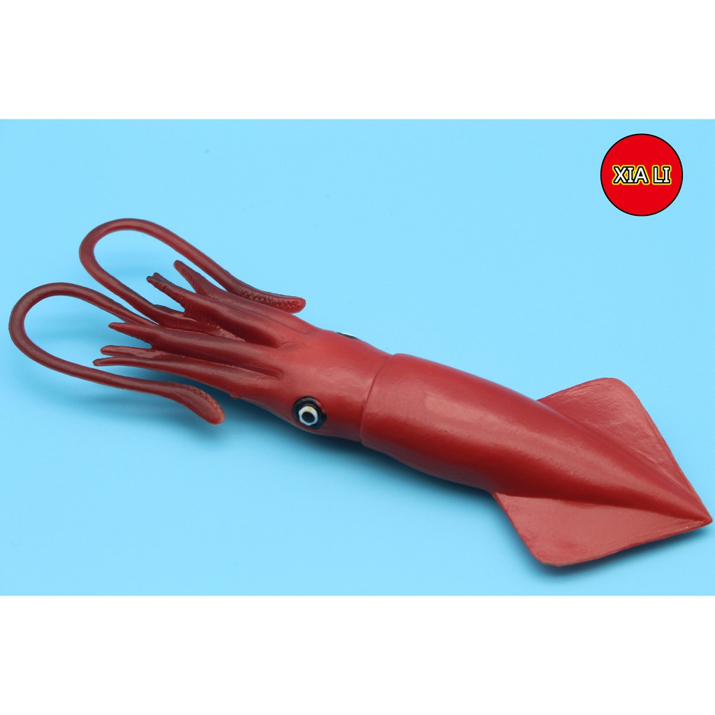 Solid Simulation Classic Sea Life World Simulation Animals Squid Action ...