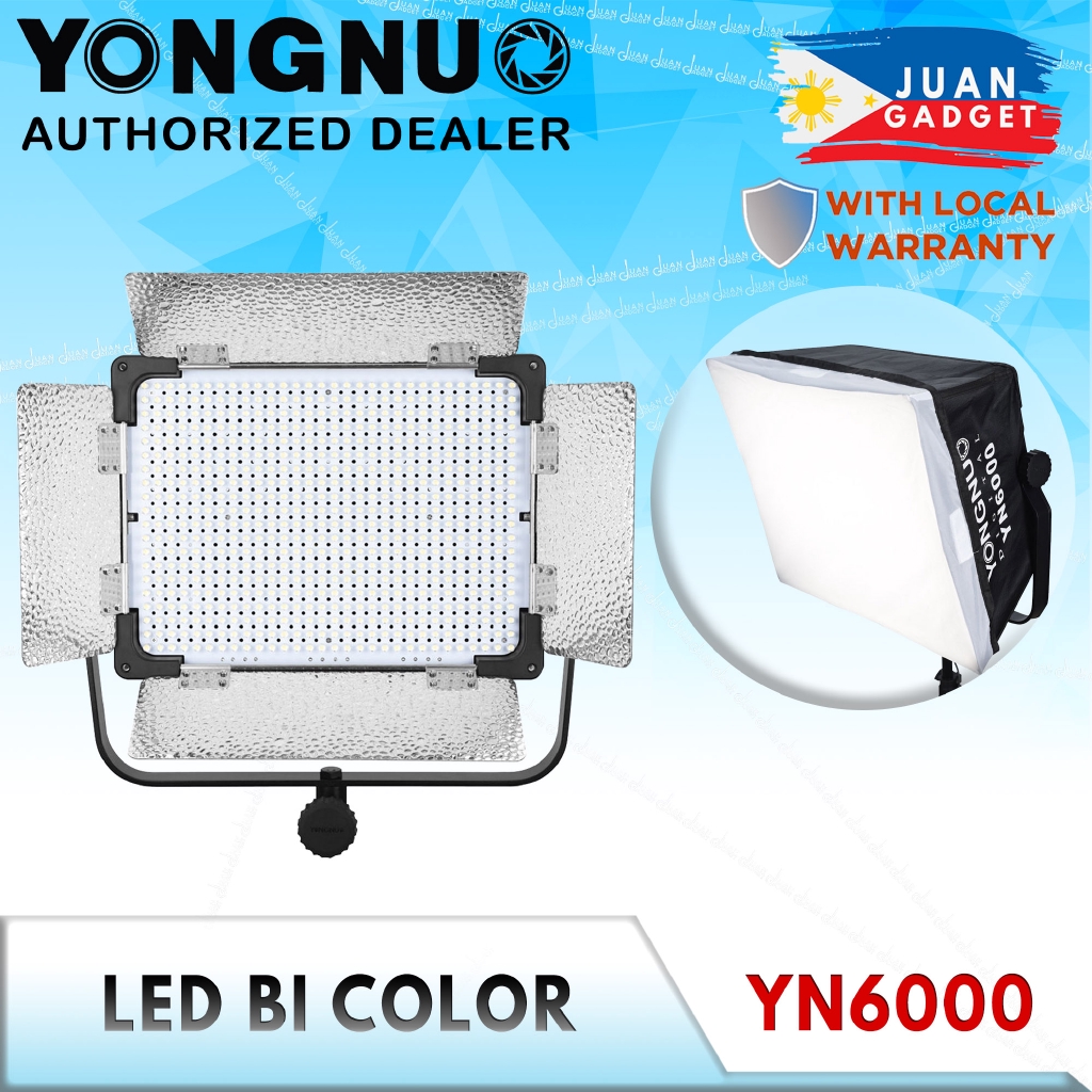 Yongnuo YN6000 LED Studio Video Light Panel 3200K to 5500K Bi-Color ...