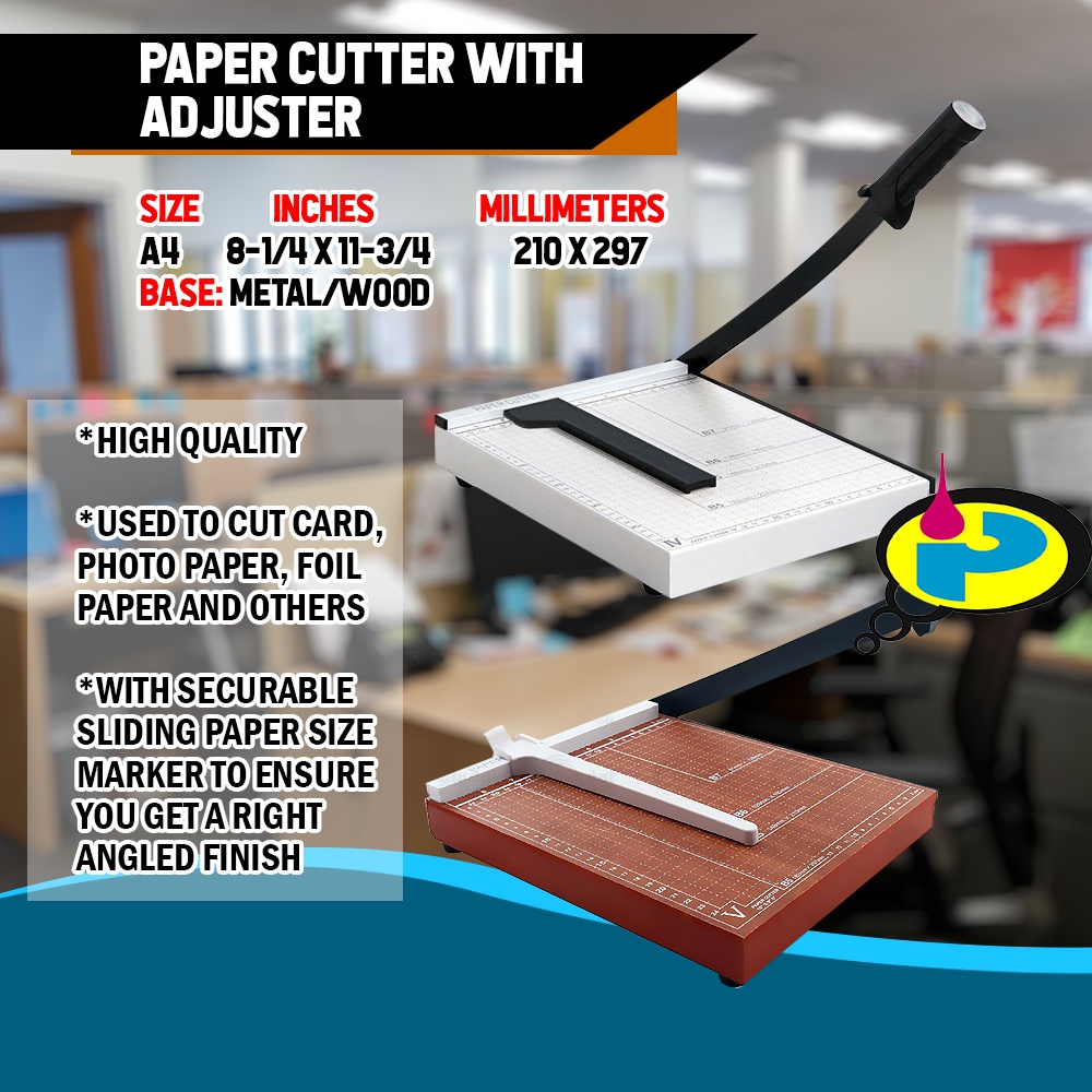 Heavy Duty Professional A4 Paper Cutter Machine Metal Wood base ...
