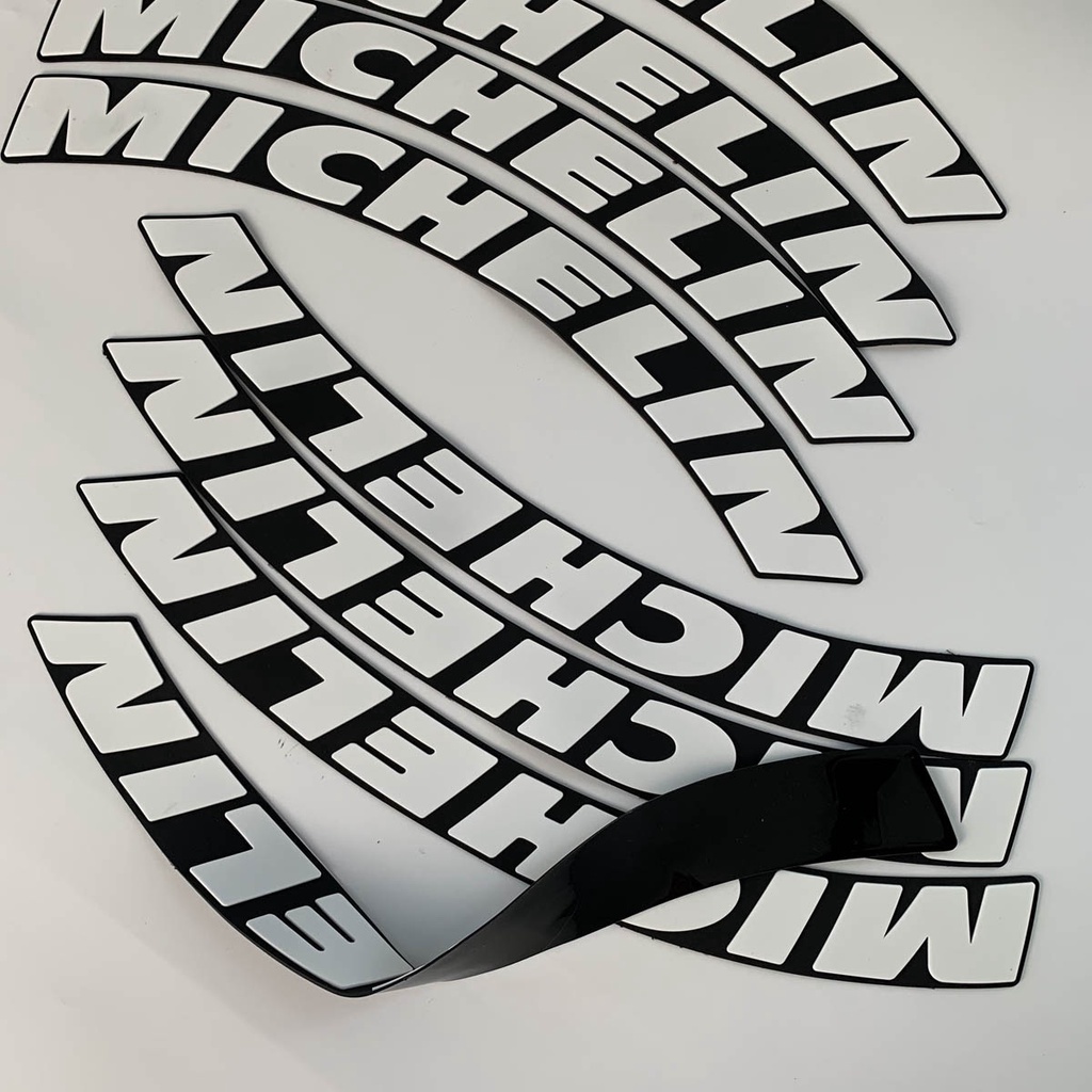 Michelin Tire Stickers 3D Lettering Wheel Logo Car Sticker Tuning ...
