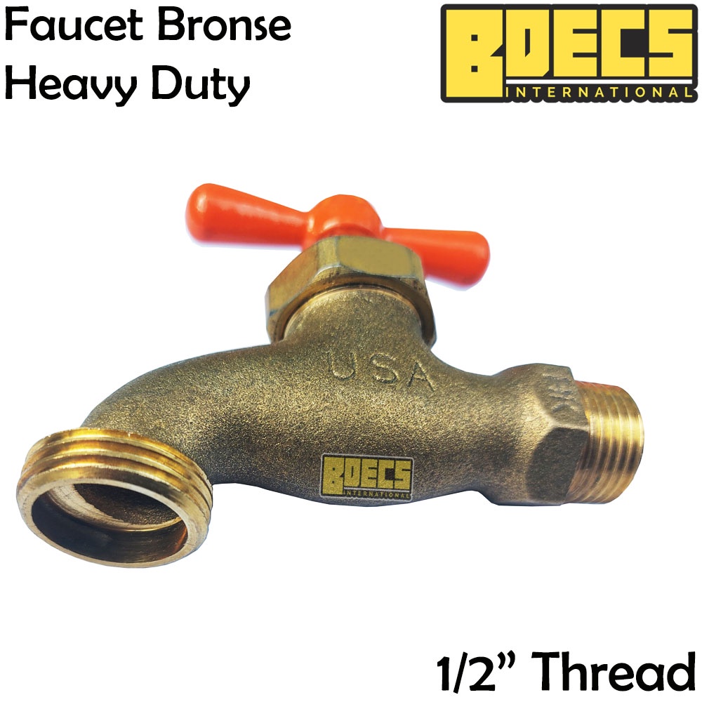 Faucet Bronze Heavy Duty High Pressure Rough Brass 1pc 1/2" I Bdecs ...