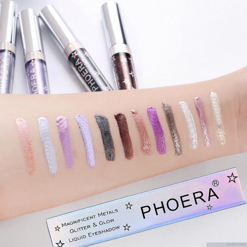 Glitter Liquid Eyeshadow 12 Colors Long Lasting Waterproof Shining