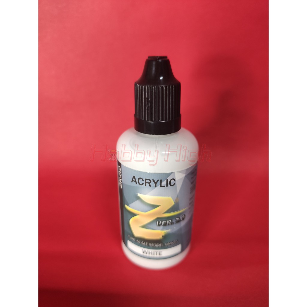 Zurc Plastic Model Paint 2K Series 2K-02 White 50 mL | Shopee Philippines