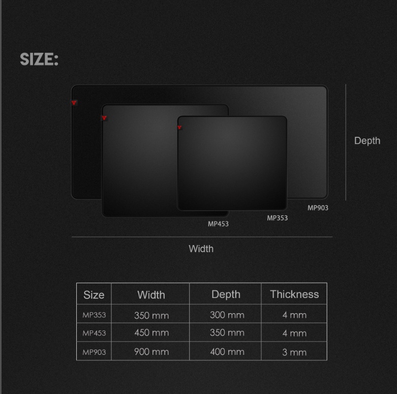 Fantech MP353 Agile Non-slip Mousepad with Rubber and Optimized for ...