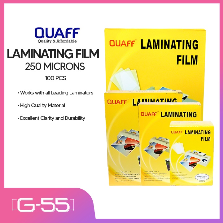 QUAFF LAMINATING FILM ID Size - 5R Size 250MICRONS(200-250celcius ...