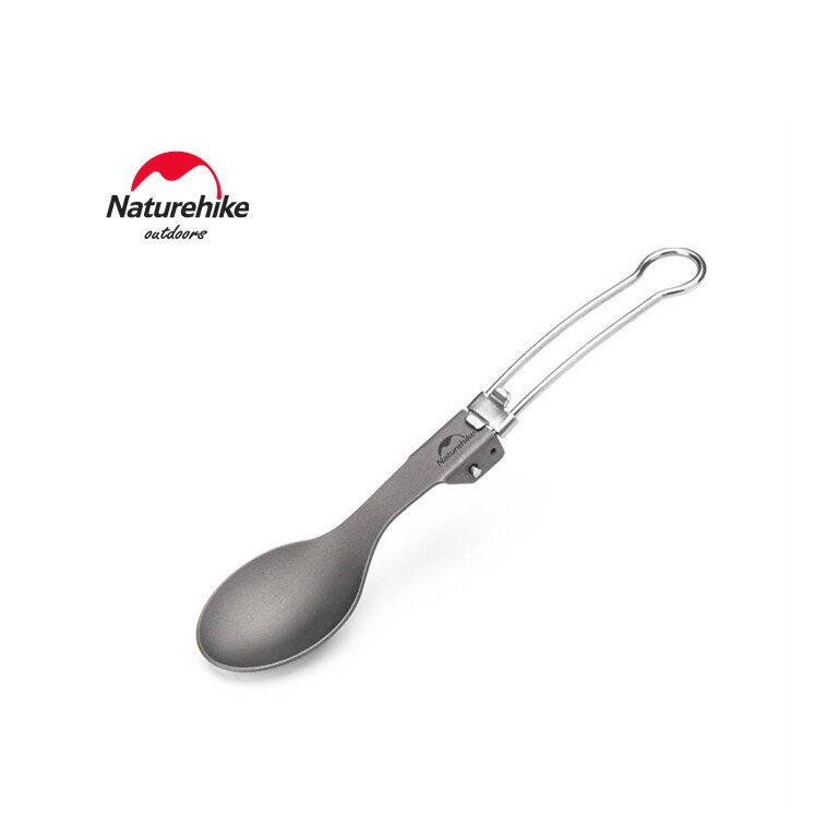 Naturehike Outdoor Titanium Alloy Portable Tableware Travel Spoon Fork ...