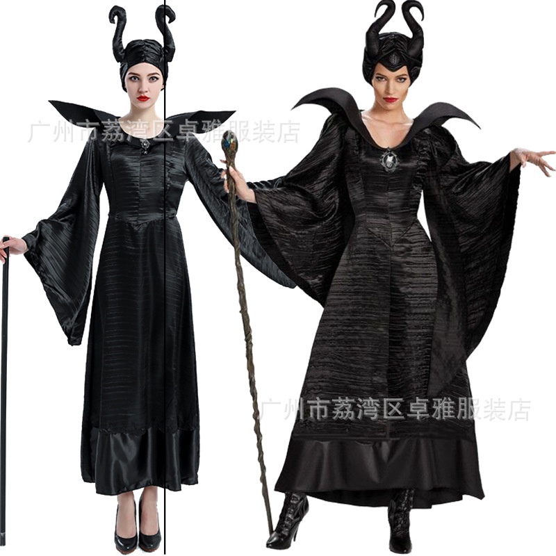 Sleeping Spell Black Witch Halloween Witch Costume Bar Party Costume ...