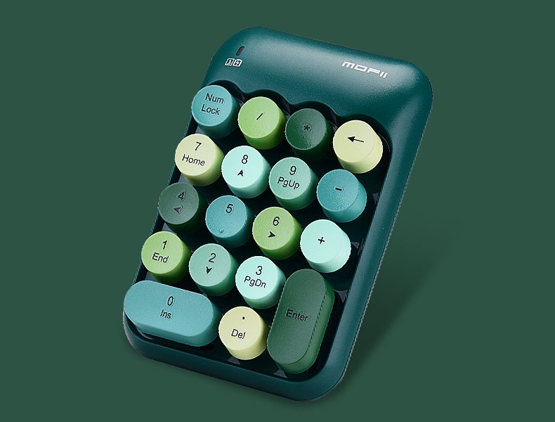 MOFii X910 2.4G Wireless Numeric Keyboard Mixed Color Digital Keypad ...