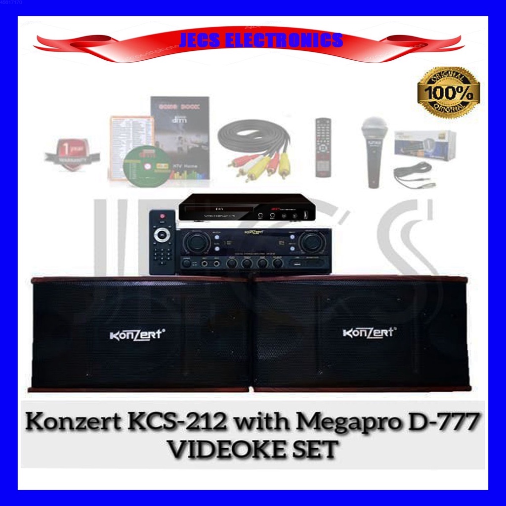 KARAOKE SET KONZERT KCS-212 WITH MEGAPRO D-777 PLAYER WITH FREE ...