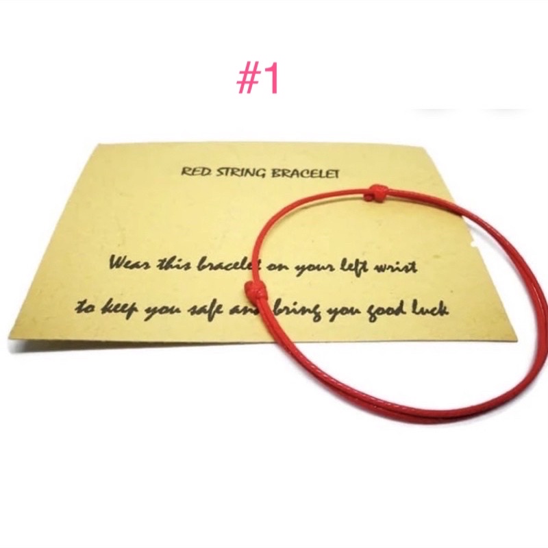 Simple LUCKY Red String for Good Luck Adjustable | Shopee Philippines