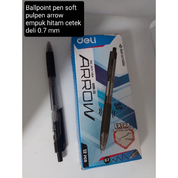Ball point pen black shallow arrow pen 0.7 mm extra smooth unit price ...