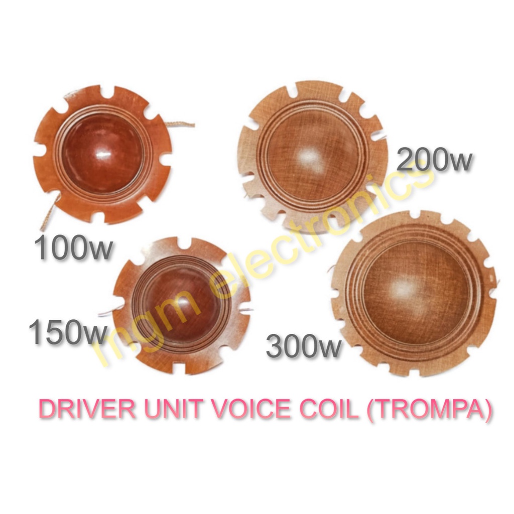 VOICE COIL for Driver Unit (trompa) 100w,150w,200w,300w | Shopee ...