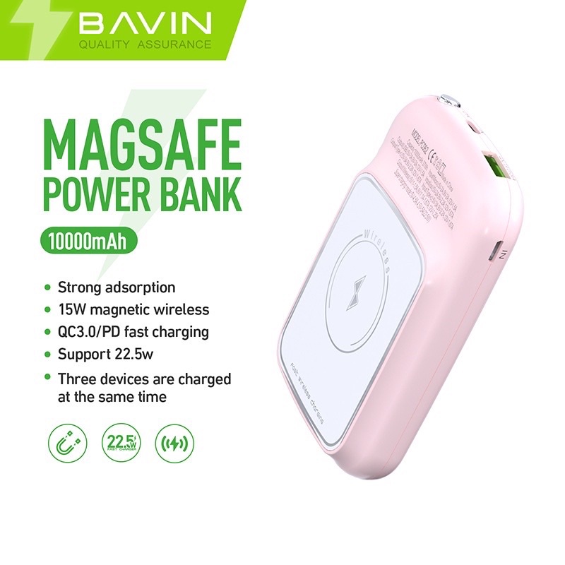 BAVIN PC062/PC1087 10KmAh 22.5W Fast Charging Powerbank Magnetic ...