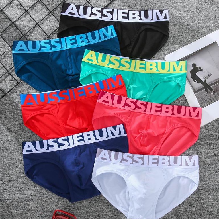 Aussie Bum Men Quality Plain Cotton Briefs Man Unides Underwear ...