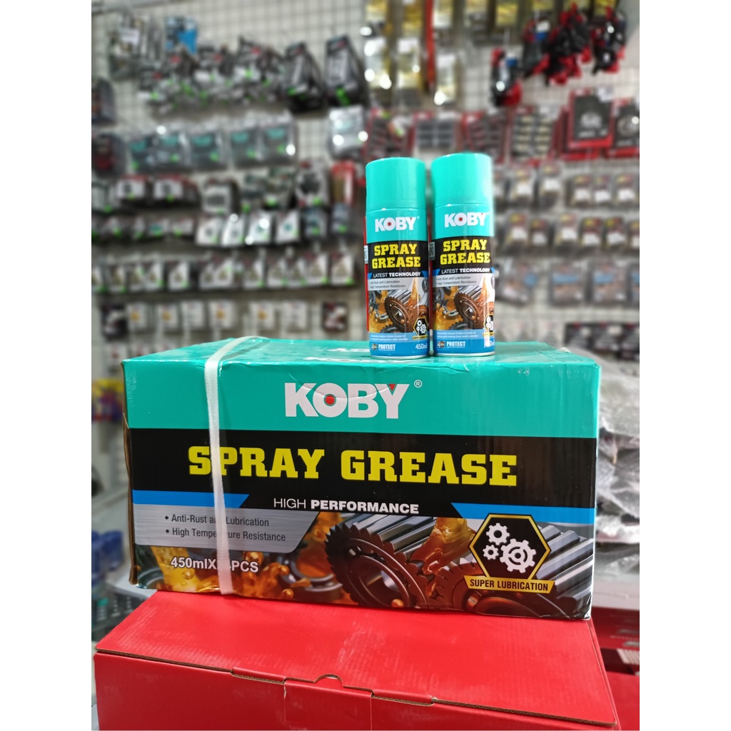 KOBY SPRAY GREASE 450ML Super Lubrication High Quality | Shopee Philippines