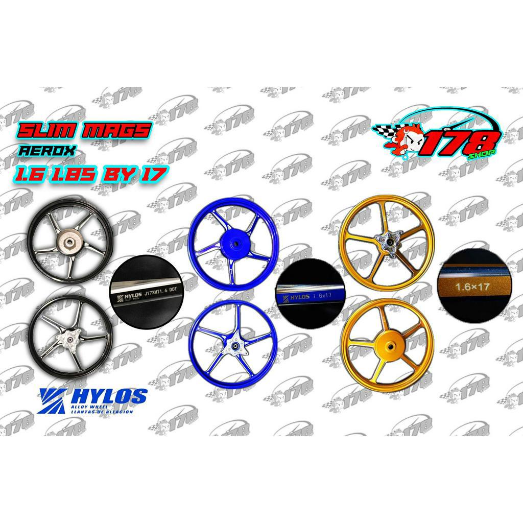 Hylos alloy mags Aerox 17" w/bearing | Shopee Philippines