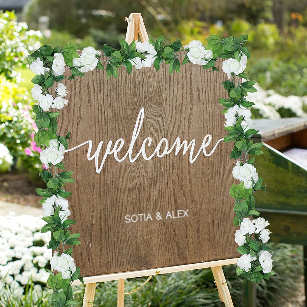 2.3 M Roses vines Artificial flowers silk roses fake vines garlands for ...