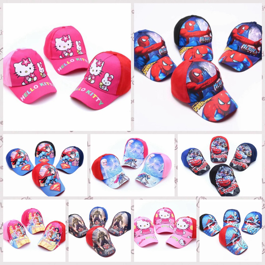 Cartoon Character Cap For Kids | Shopee Philippines