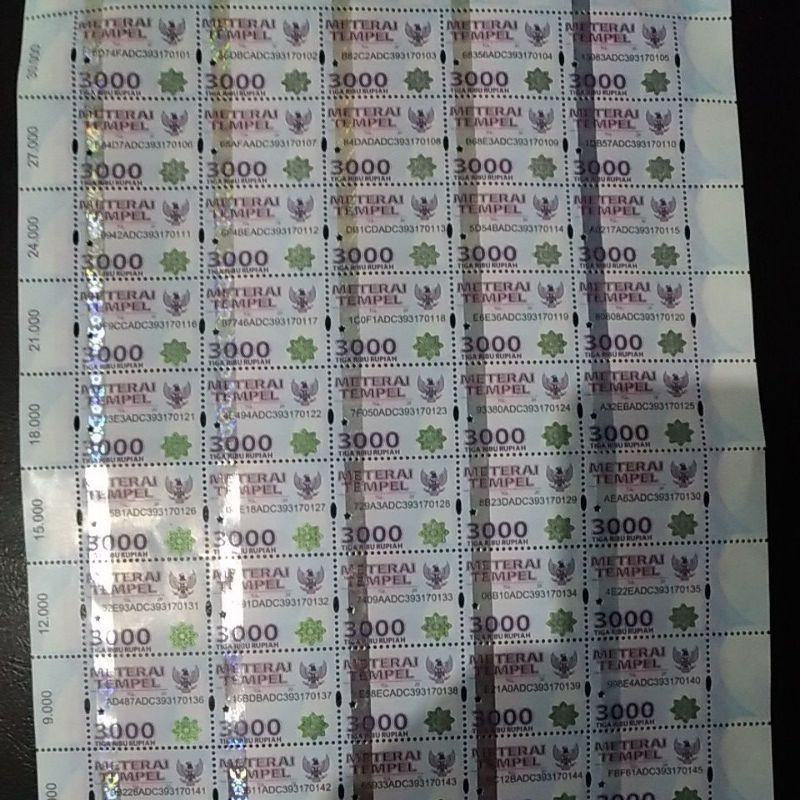 Materai 3000 / MATERAI / TEMPEL MATERAI | Shopee Philippines