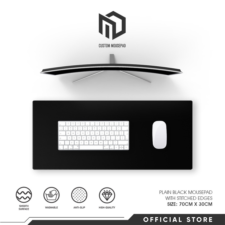 MD Mousepad | BLACK 700x300mm | Extended Mousepad | Large Gaming ...