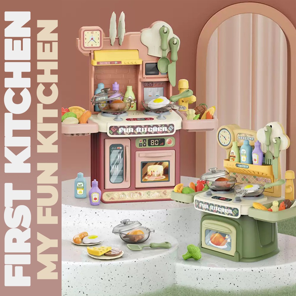 BIG SIZE TOY KITCHEN / Small Size Kitchen Set with Real Water Install ...