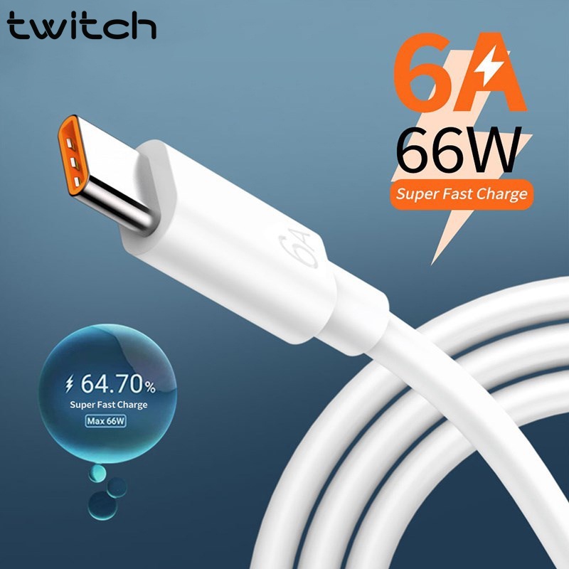 Twitch 66W 6A USB Cable Type C Super Fast Charging Data Cord | Shopee Philippines