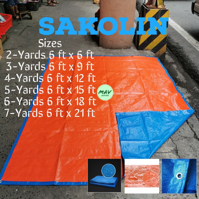 SAKOLIN | 6 feet × 6 feet - 6 feet × 21 feet | Sakolin with eyelet high ...