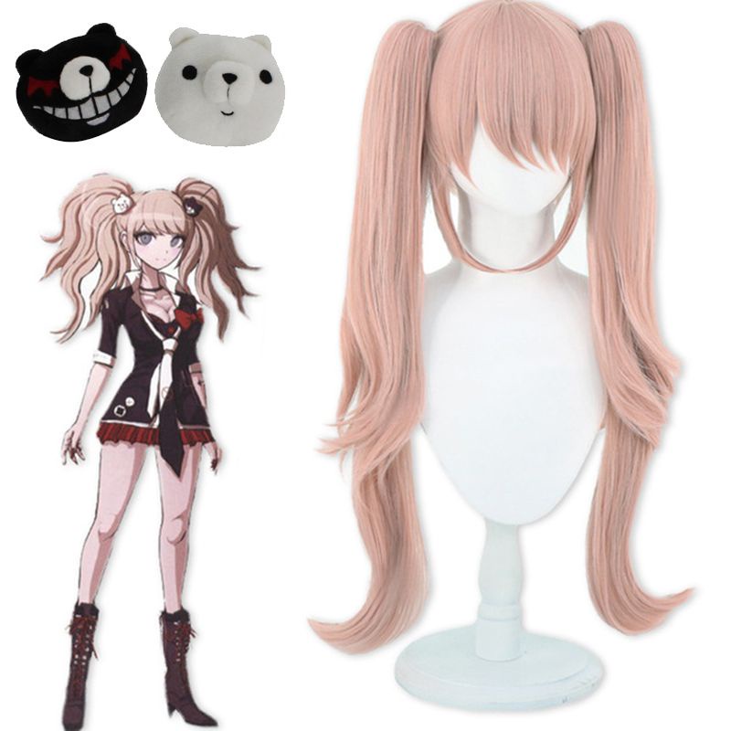 Wavy 80cm Long Pink Wig Perfect For Danganronpa Junko Enoshima Events ...