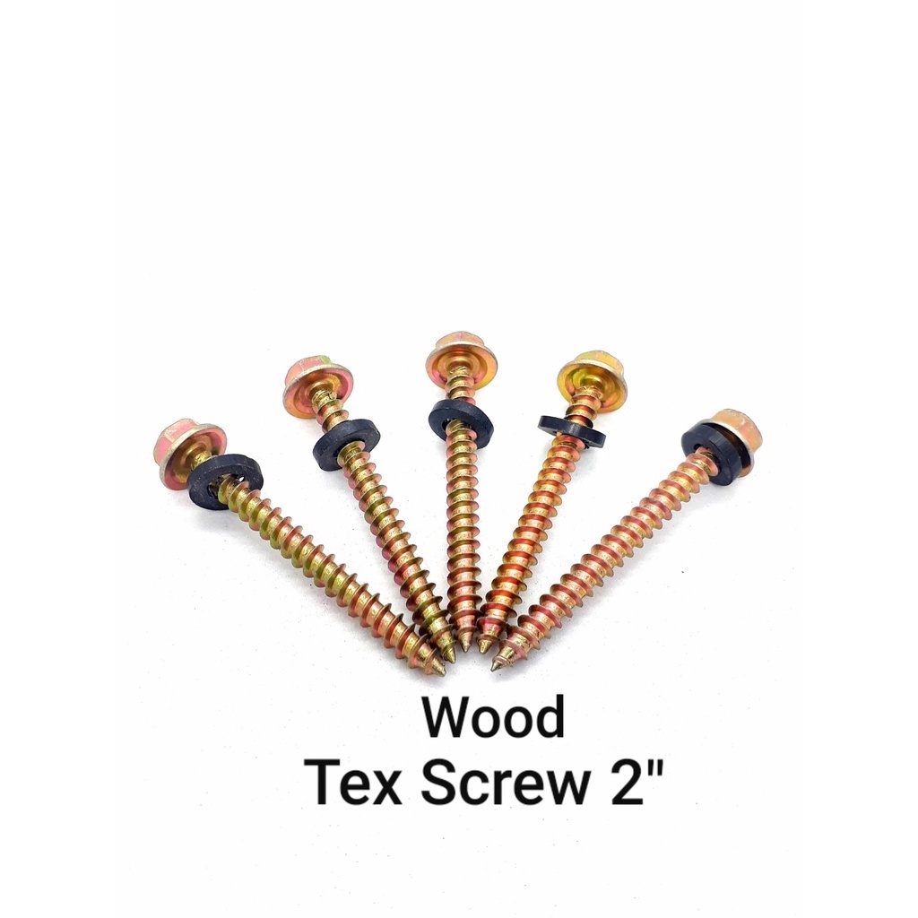 WOOD TEX SCREW 2'' (25's 50's) | Shopee Philippines