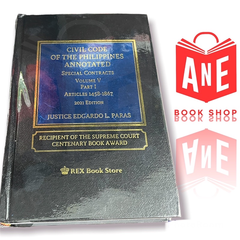 AUTHENTIC Part I Volume V (5) Paras 2021- Civil Code of the Philippines ...