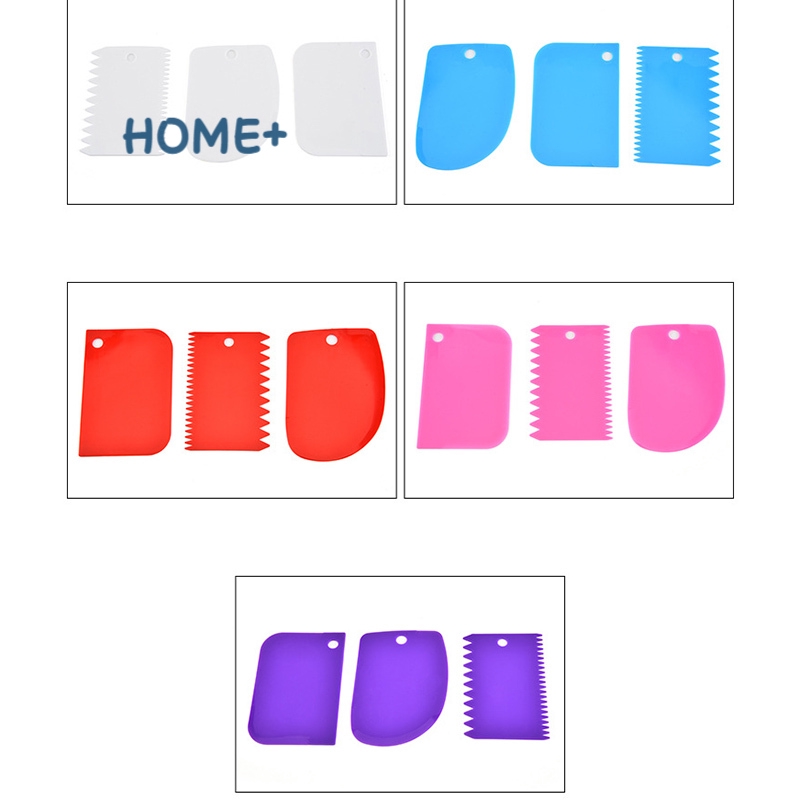 * 3Pcs/set Cake Cream Spatula DIY Cake Baking Mixing Scraper Spatulas ...
