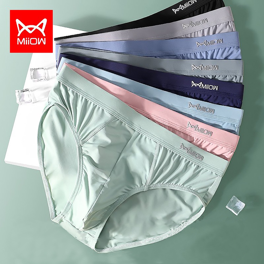 Box of 3 Miiow men's briefs, anti-odor, antibacterial, ultra-thin ...