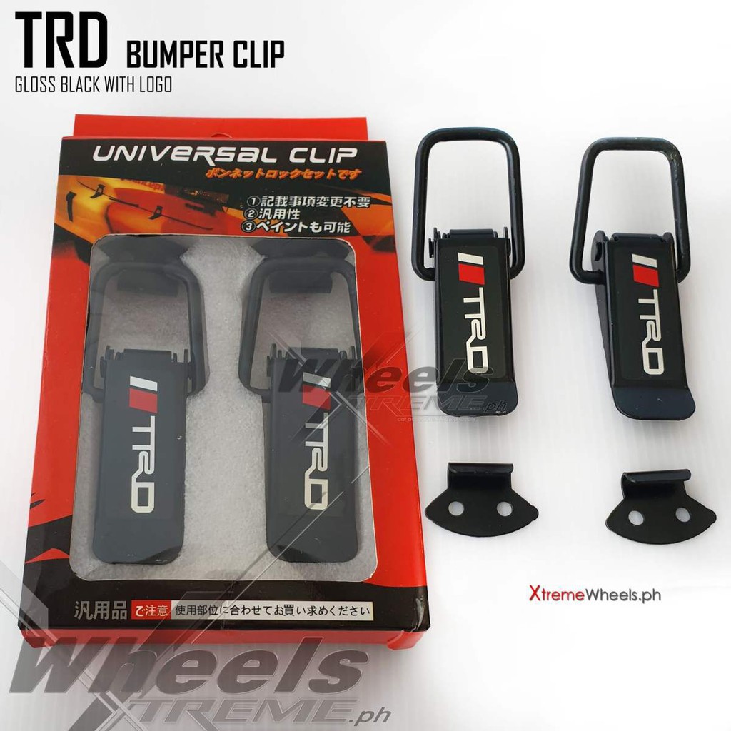 Trd Universal Bumper clip fits for all Toyota unit 1 set 2 pcs fortuner ...
